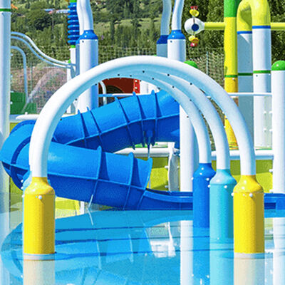 Rainbow Racing Slide - Commercial Water Park Equipment